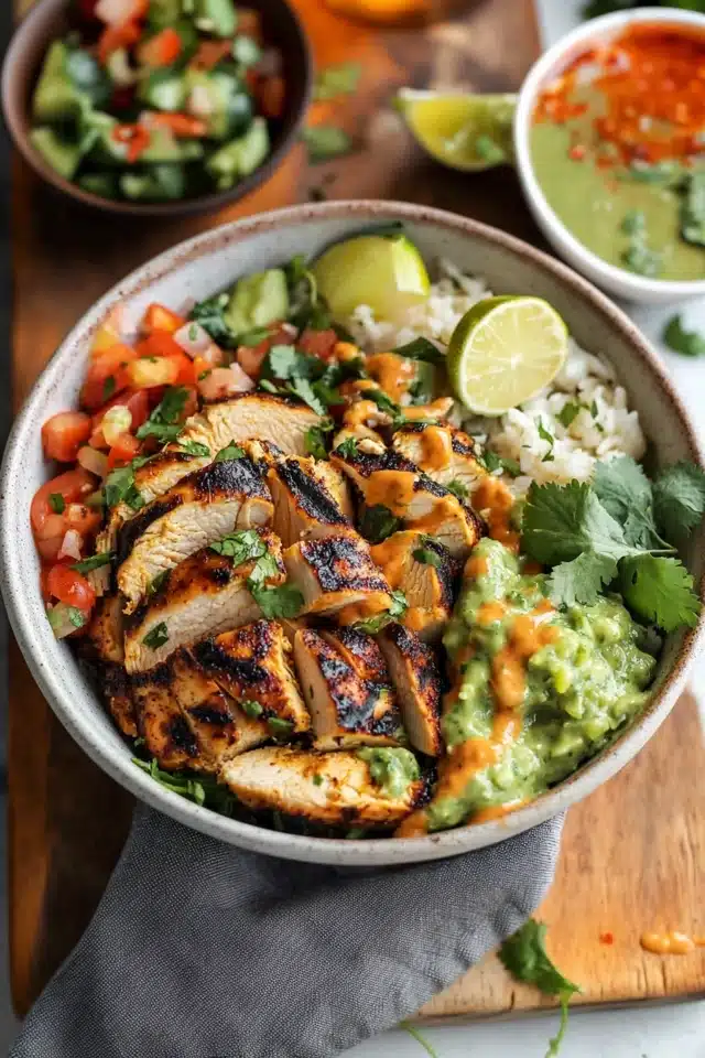 A Taste of Summer in Every Bite: Cilantro Lime Chicken Bowls - Flavor Smile