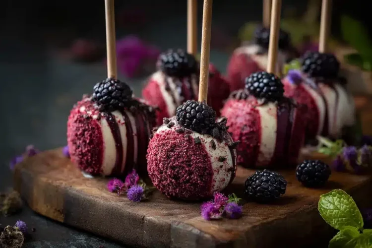 Forbidden Forest Blackberry Cheesecake Pops - Flavor Smile