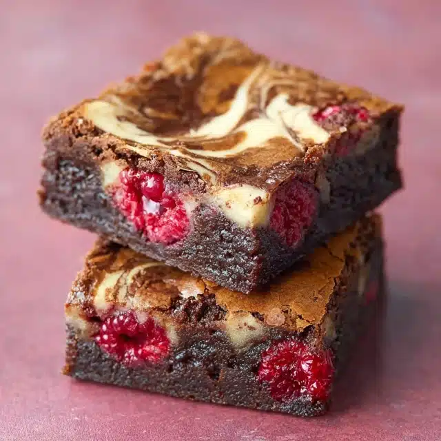 Decadent Raspberry Swirl Brownies - Flavor Smile