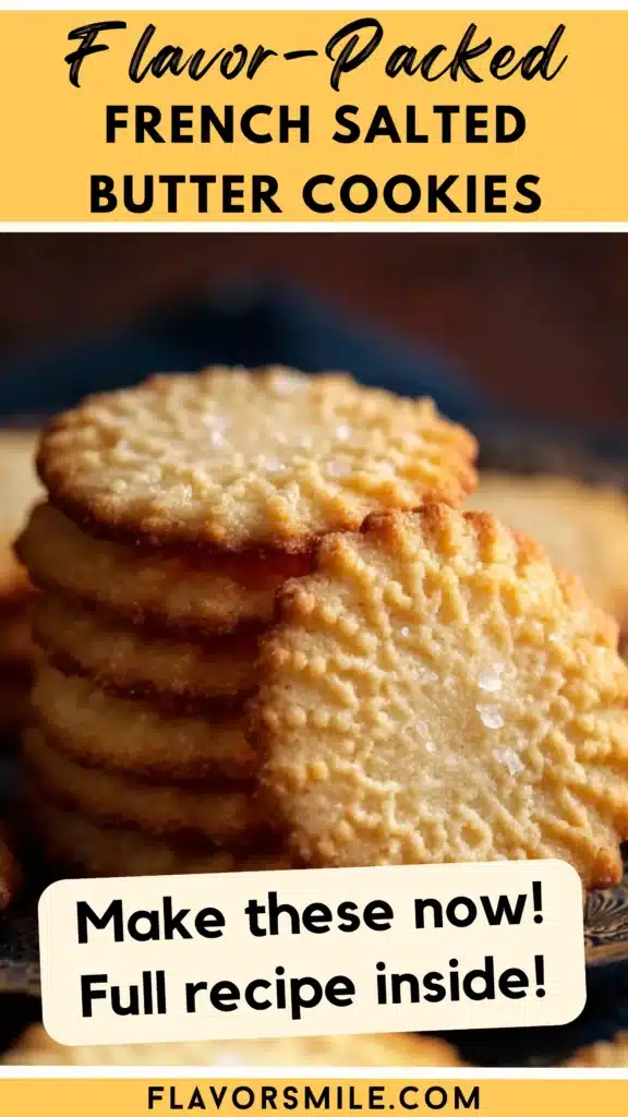 French Salted Butter Cookies - Flavor Smile