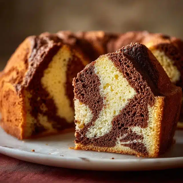 The Ultimate Marble Cake(Classic Swirled Delight) - Flavor Smile