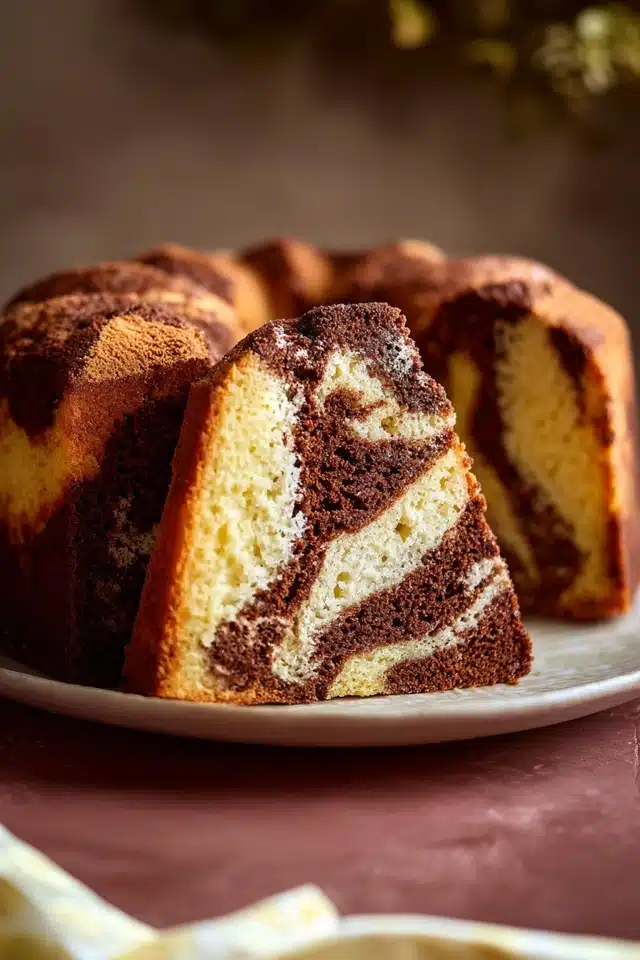 The Ultimate Marble Cake(Classic Swirled Delight) - Flavor Smile