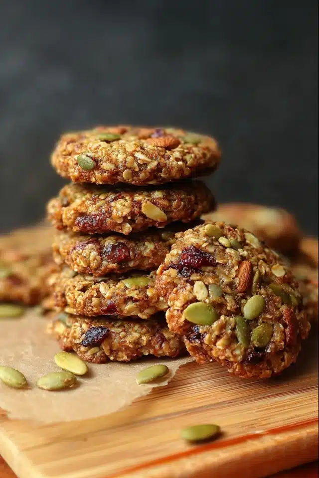 Healthy Nut & Seed Energy Cookies - Flavor Smile