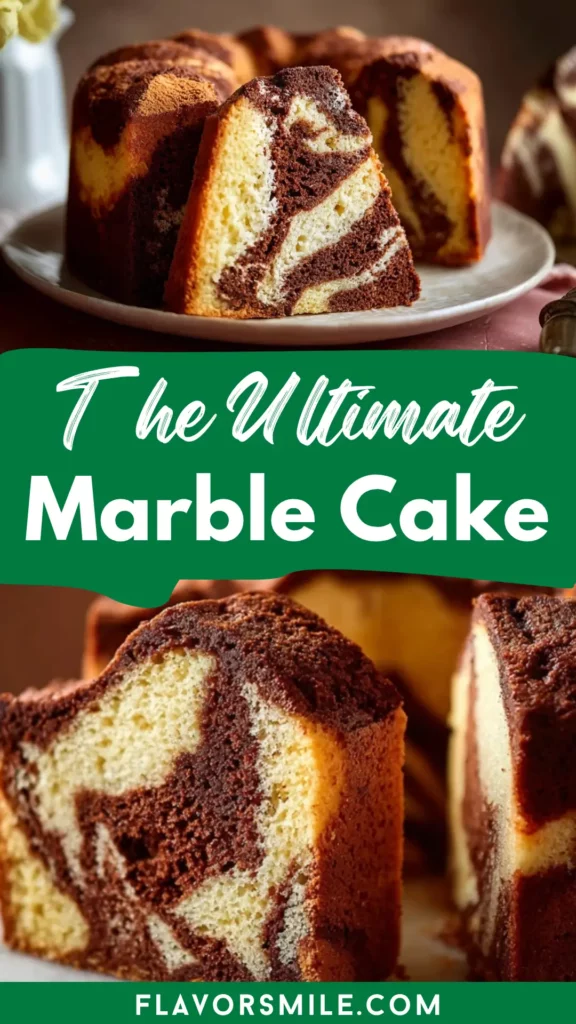 The Ultimate Marble Cake(Classic Swirled Delight) - Flavor Smile