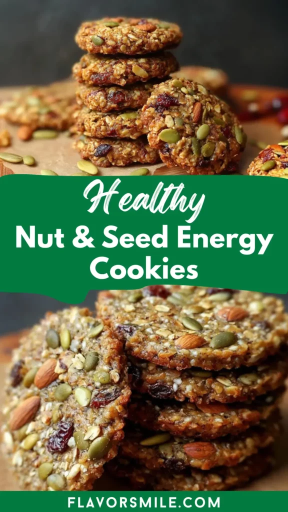 Healthy Nut & Seed Energy Cookies - Flavor Smile