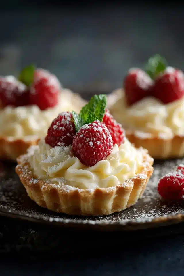 White Chocolate Mousse Tart - Flavor Smile