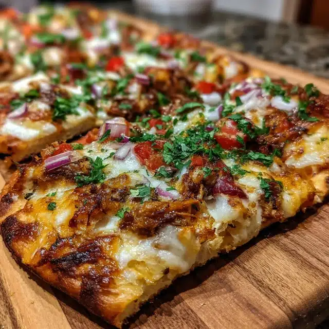Loaded Flatbread Pizza - Flavor Smile