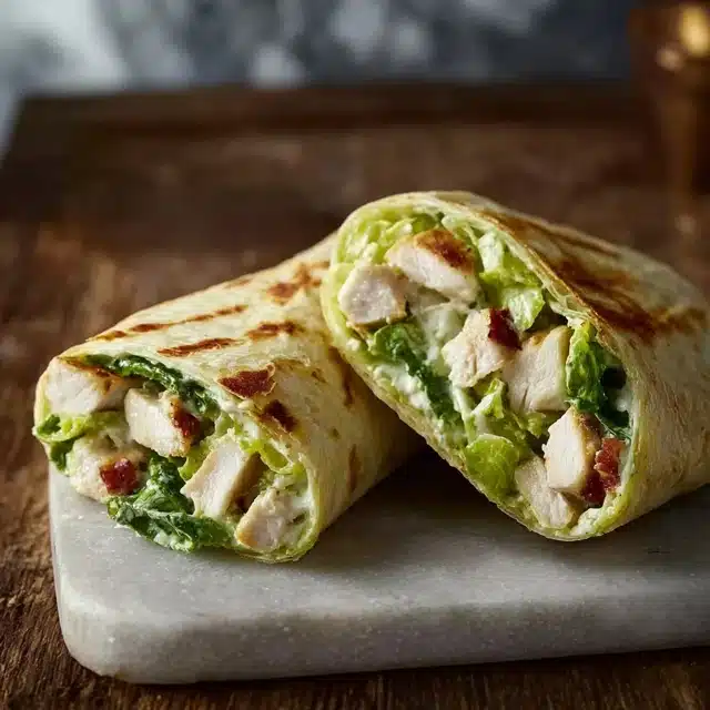 Chicken Caesar Wrap - Flavor Smile