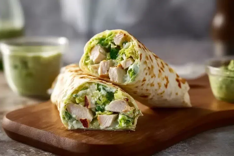Chicken Caesar Wrap - Flavor Smile