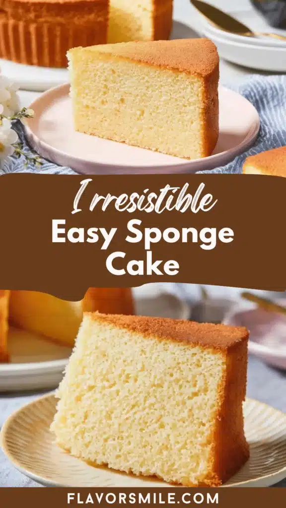 Easy Sponge Cake - Flavor Smile