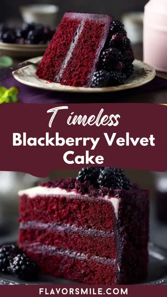 Blackberry Velvet Cake - Flavor Smile