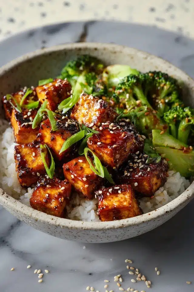 Crispy Sticky Tofu - Flavor Smile