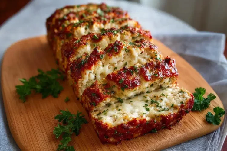 Parmesan Chicken Meatloaf - Flavor Smile