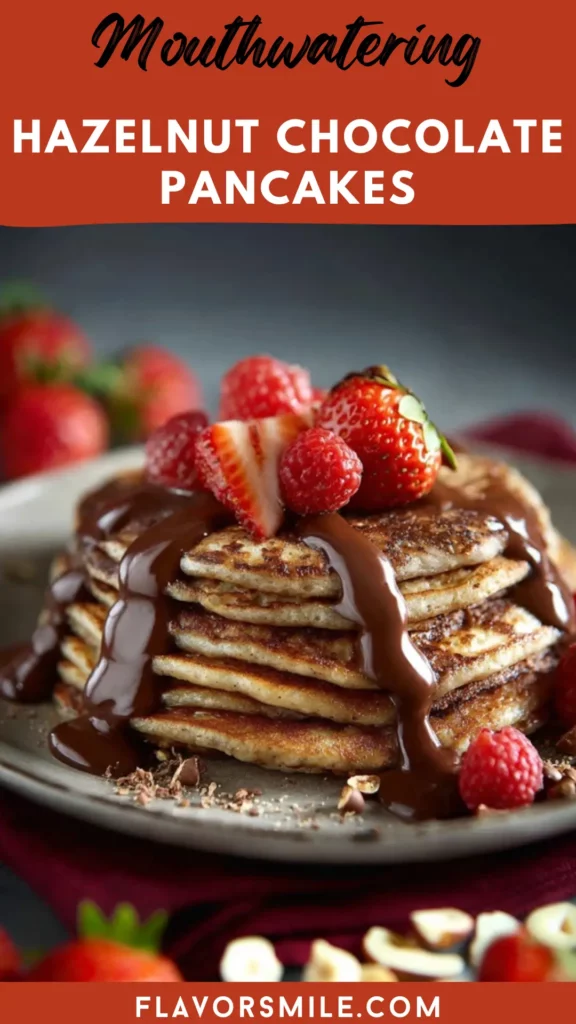 Hazelnut Chocolate Pancakes - Flavor Smile