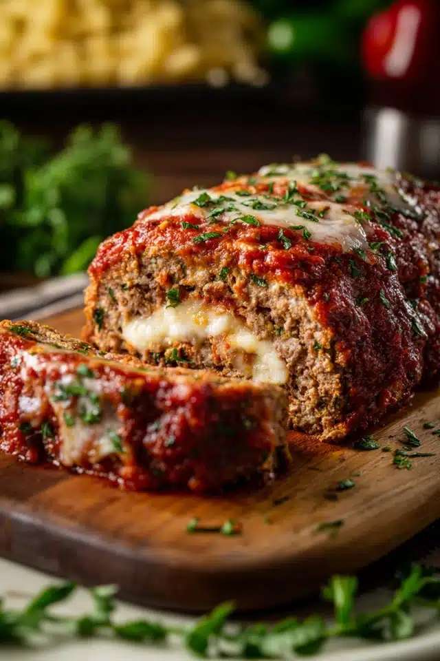 Stuffed Italian Meatloaf - Flavor Smile